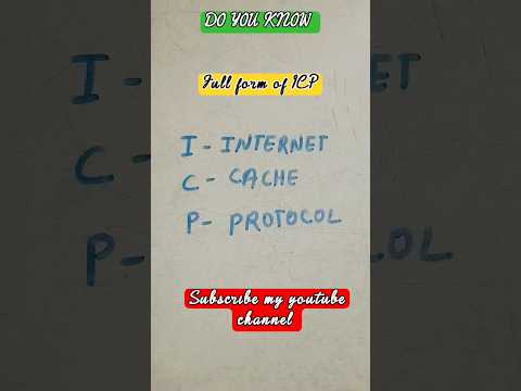ICP ka full form kya hota hai? Full form of ICP? #English #full form