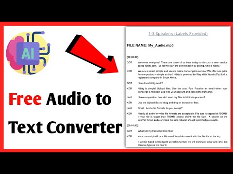 Audio to Text Converter Online FREE | How to Transcribe Audio to Text