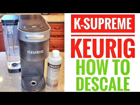 HOW TO DESCALE KEURIG K-SUPREME With Keurig Descaling Solution AUTO CLEAN MAKE CLEAN LIGHT GO OUT