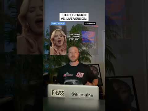 Studio Version Vs. Live Performance: Clean Bandit, Zara Larsson “Symphony” #shorts