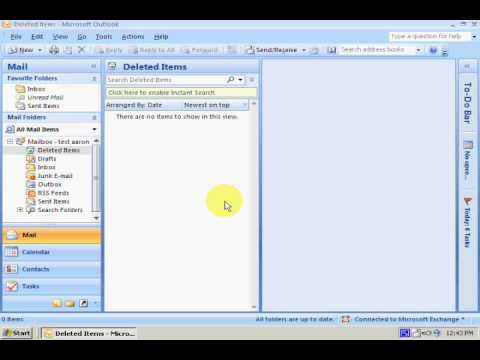 Recover a Deleted Item in Outlook