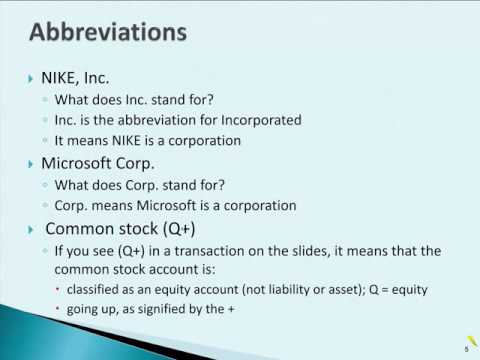 Corp. - Abbreviations & Definitions