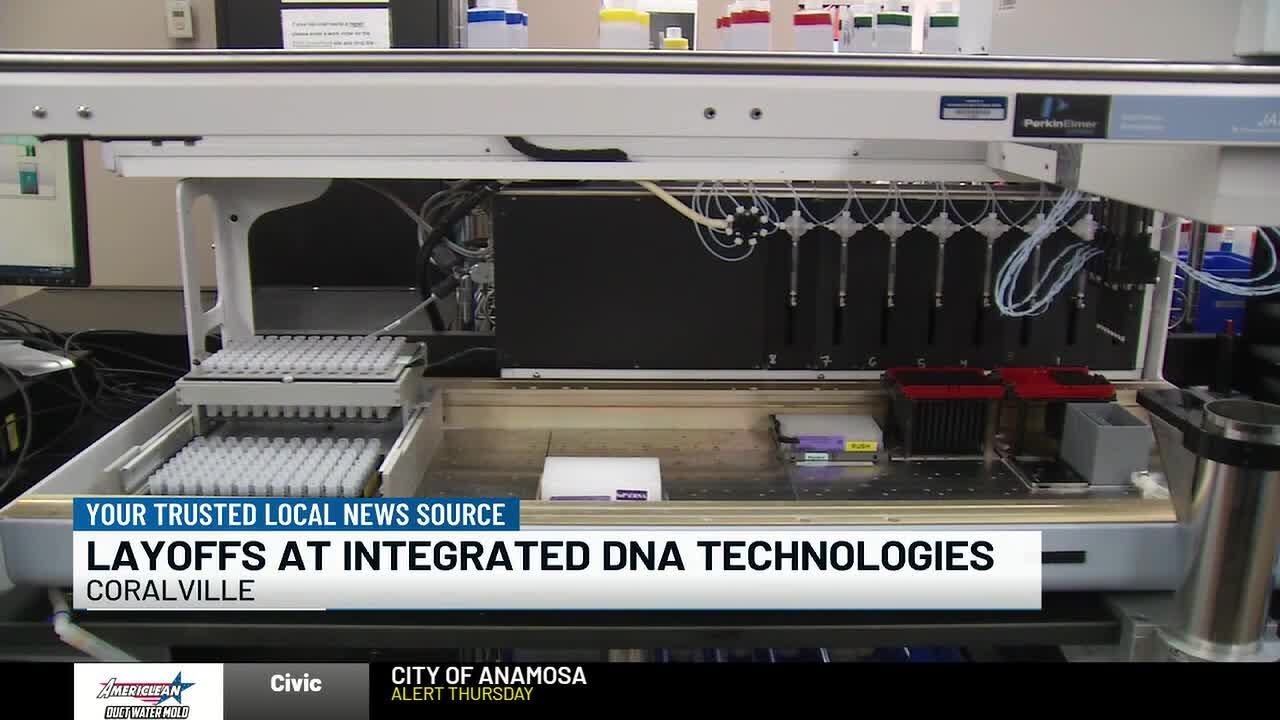 Integrated DNA Technologies to lay off workers across Iowa