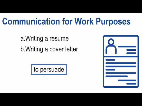 HOW TO WRITE A RESUME | Communication For Work Purposes