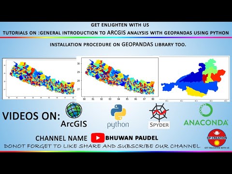 General Introduction To GIS  Analysis With Geopandas Using Python || Install Geopandas || Python