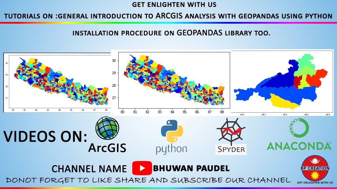 General Introduction To GIS  Analysis With Geopandas Using Python || Install Geopandas || Python