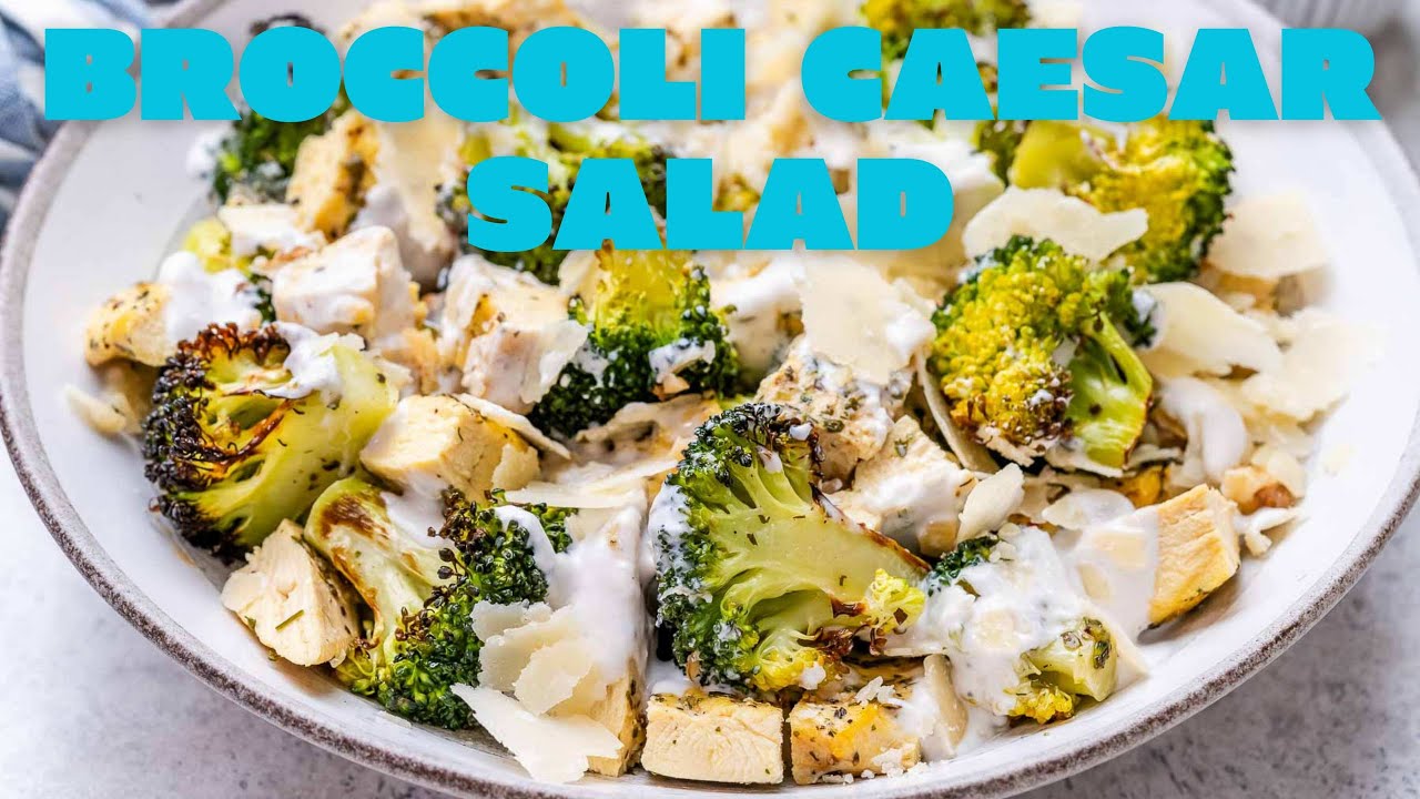 Roasted Broccoli Caesar Salad Recipe