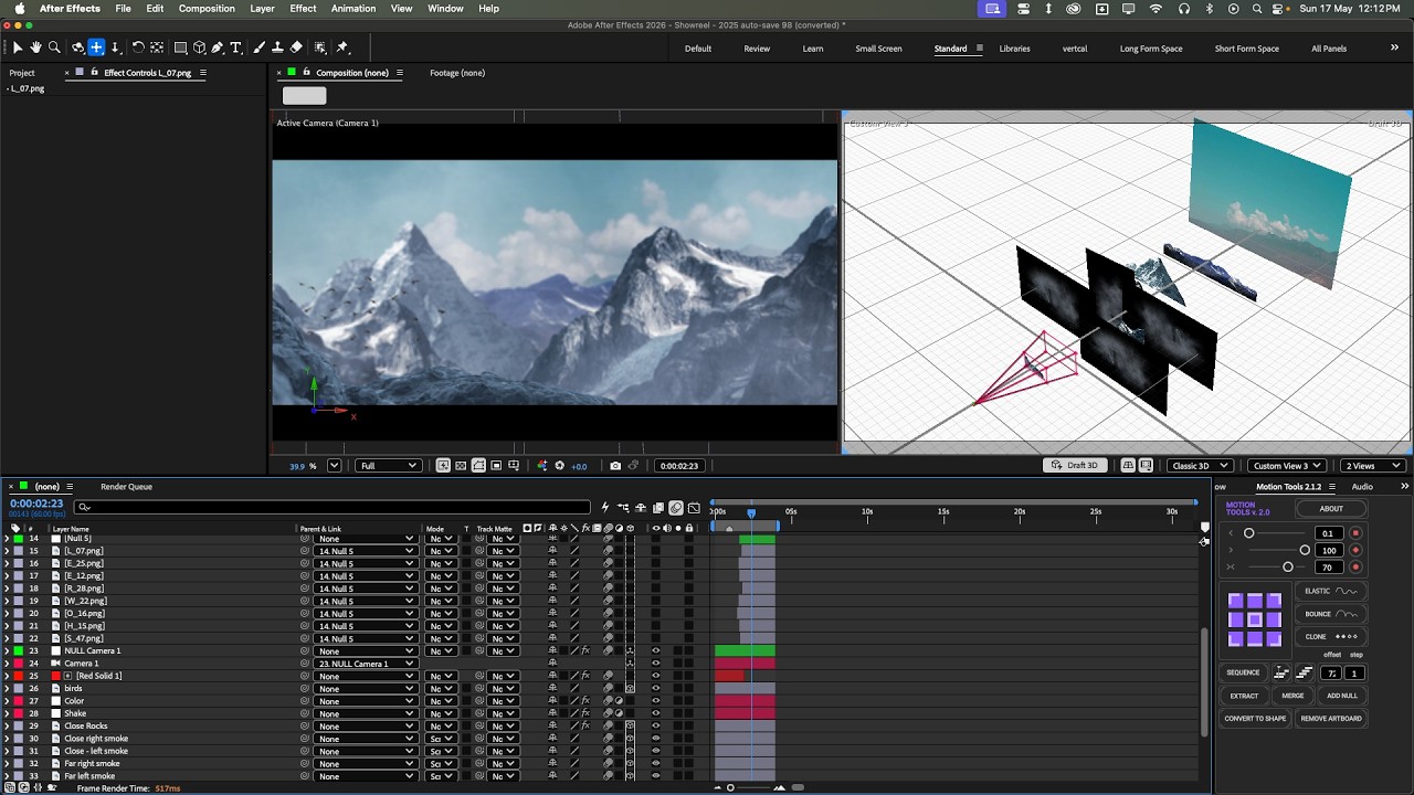 After Effects 3D Animation — Live Experiments : E2