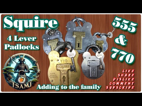 Adding to my Squire 4 Lever Padlock collection, Brass 770, & SS 555 #locksportenthusiast #leverlocks