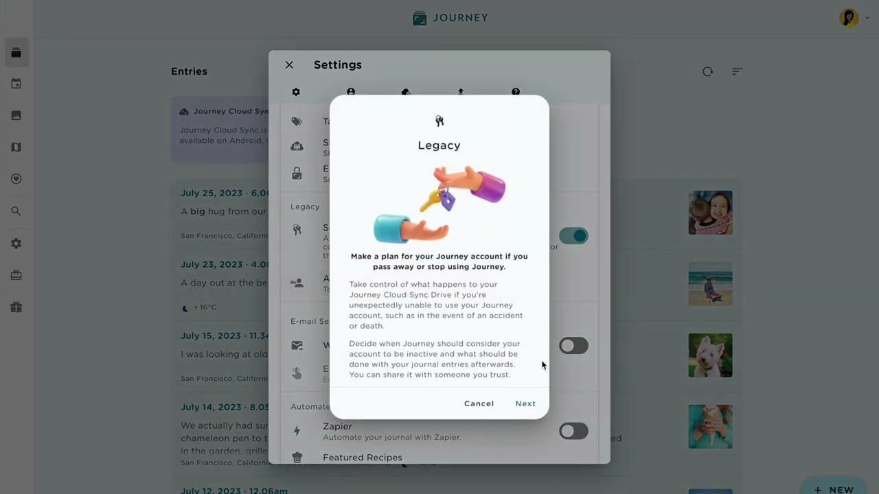 Journey Cloud Sync - Legacy