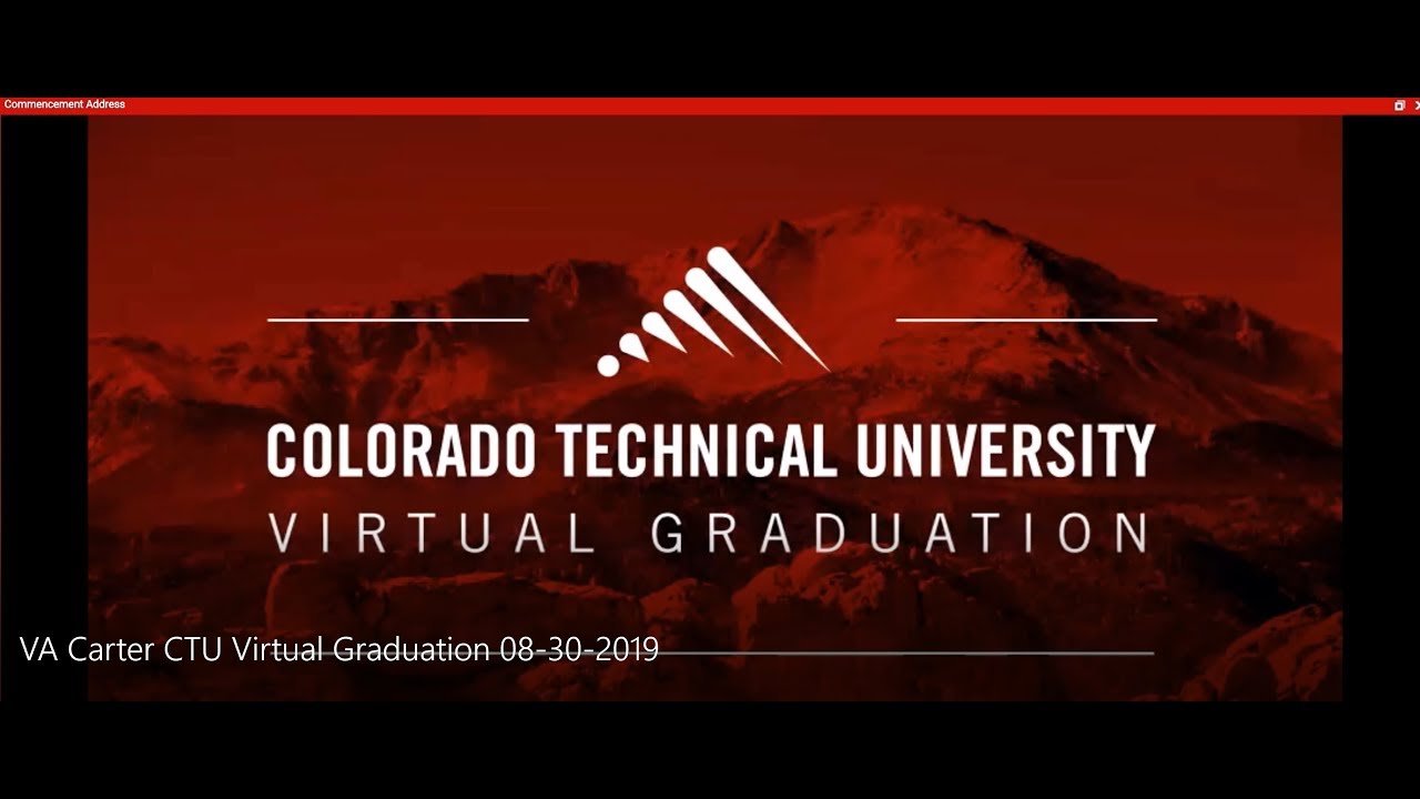VA Carter CTU Virtual Graduation 08 30 2019