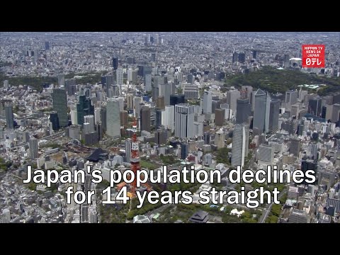 Japan's population declines for 14 years straight