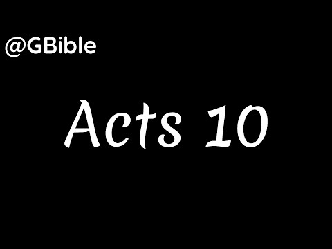 Bible | (ESV) Acts 10 - Peter and Cornelius | @GBible