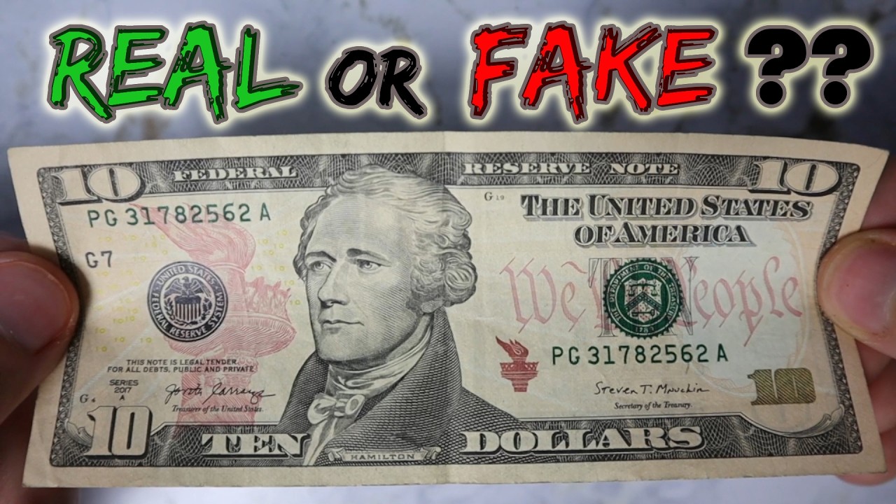 How to Tell if a $10 Bill is REAL or FAKE