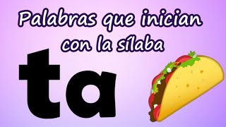 10 Palabras Comunes que Contienen la Letra TA en Español - Educatics