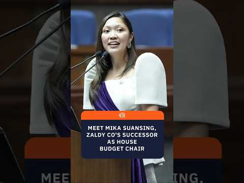 WATCH: Meet Mika Suansing, Zaldy Co's successor as House budget chair