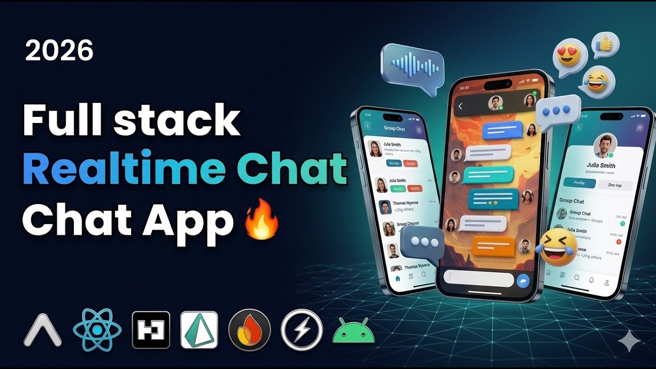 🔴Build a Full-Stack Real-Time Chat App from Scratch | Push Notification | Socket.io | Expo | Prisma