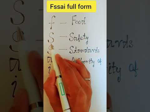 #fssai full form✍️#shorts#shortsfeed👍