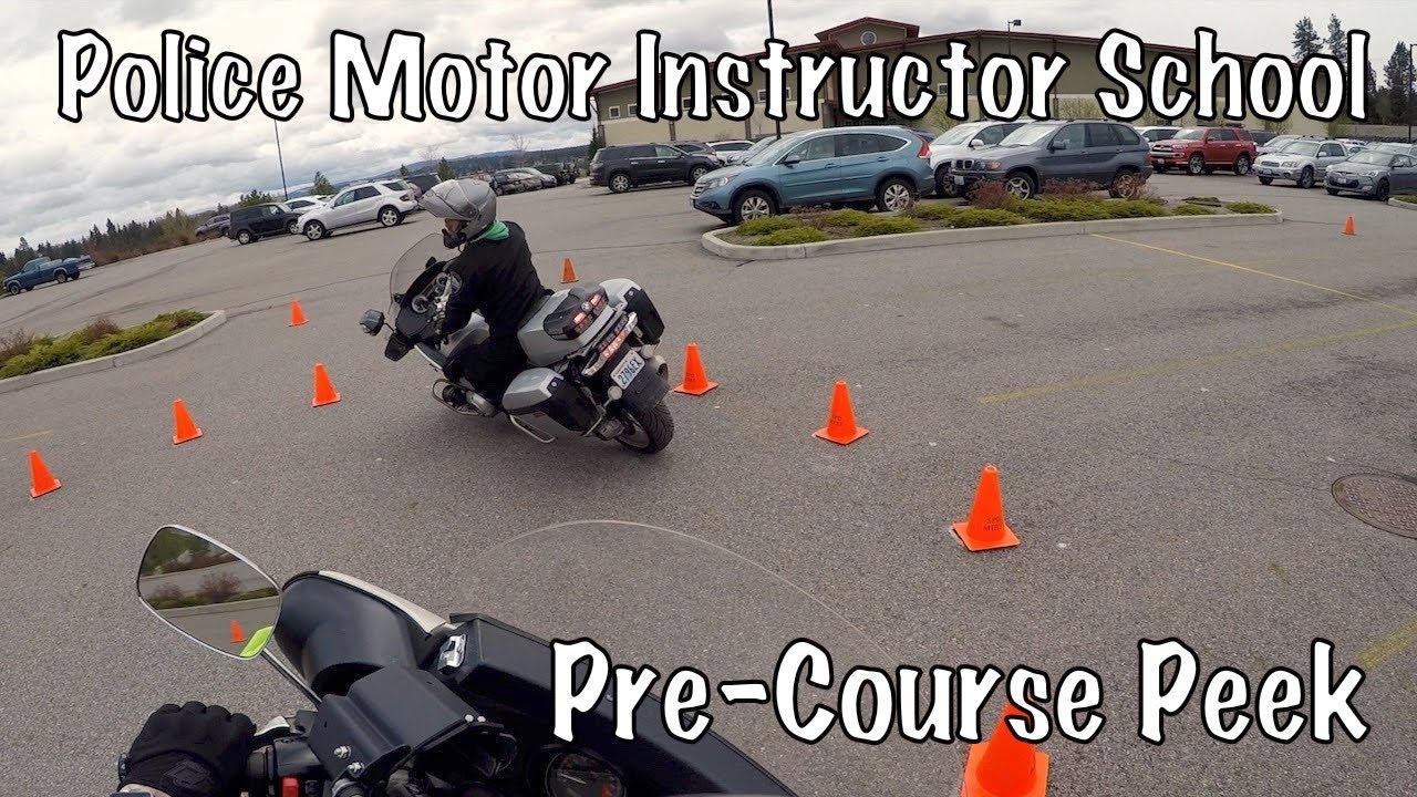 Police Motorcycle Officer Instructor School Training Certification-Spokane, WA-Law Abiding Biker-PT1