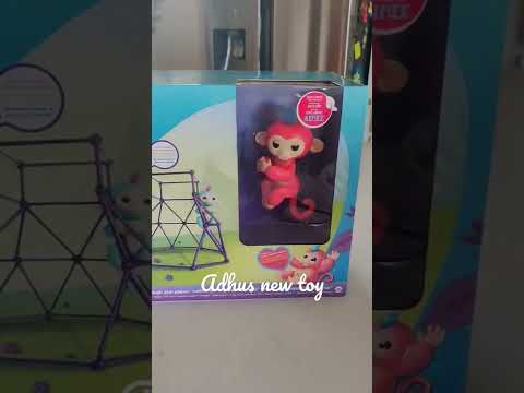 Fingerlings | Adhus new toy | Monkey π toy | cool toys |cute π reacts to touch motion and sounds :)