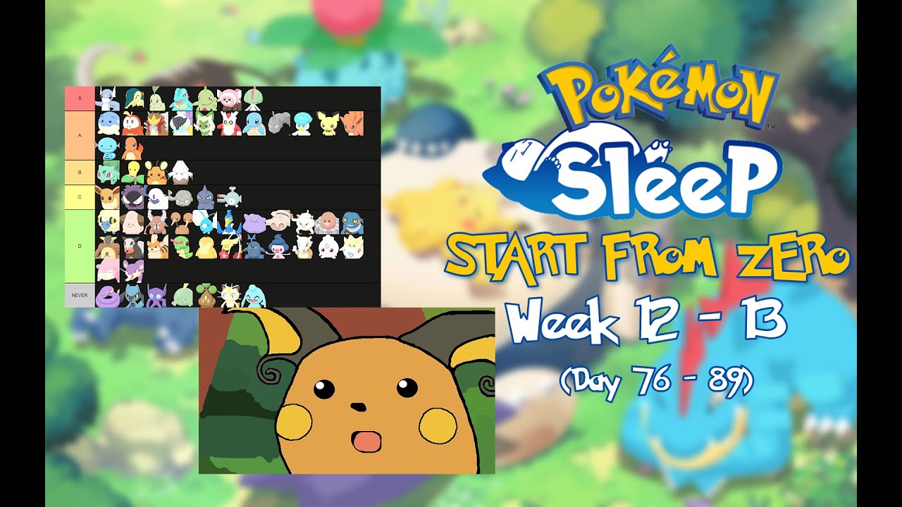[Eng] Pokémon Sleep: Start from Zero - Week 12-13: Water type week