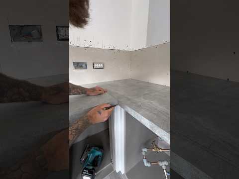 Square edge worktop quick and easy