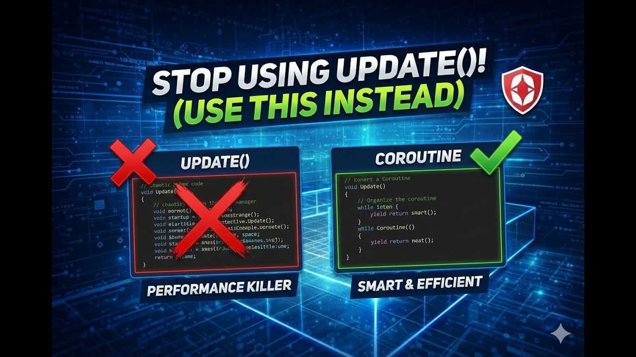 Boost Your FPS & Clean Your Code: Unity Coroutines vs Update() Explained!