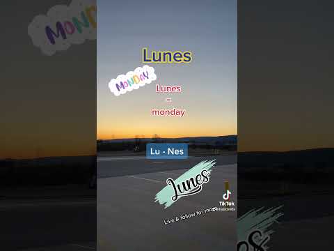 Today learn how to say Lunes #short #language #translation