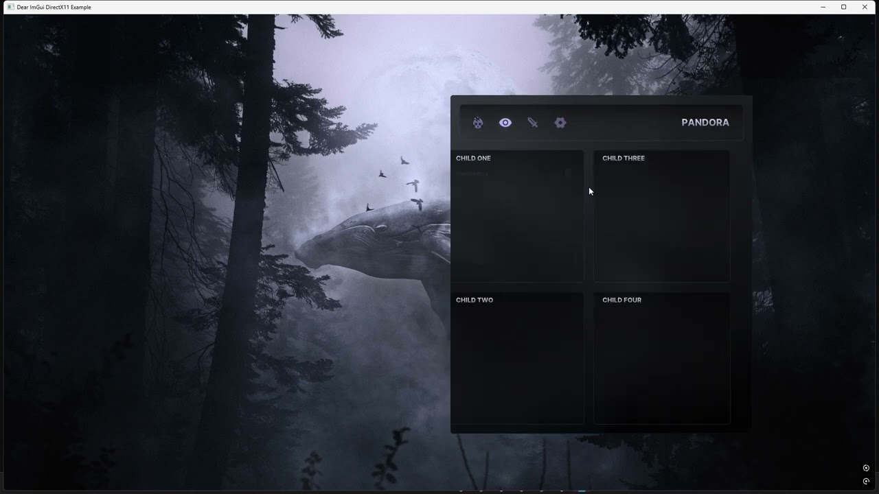 imgui menu animated Clean Source code |