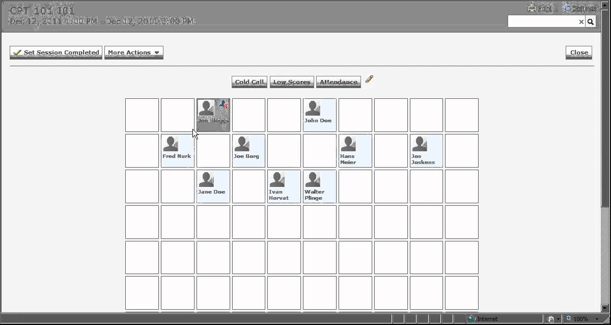 Using Seating Chart Demo v9.4