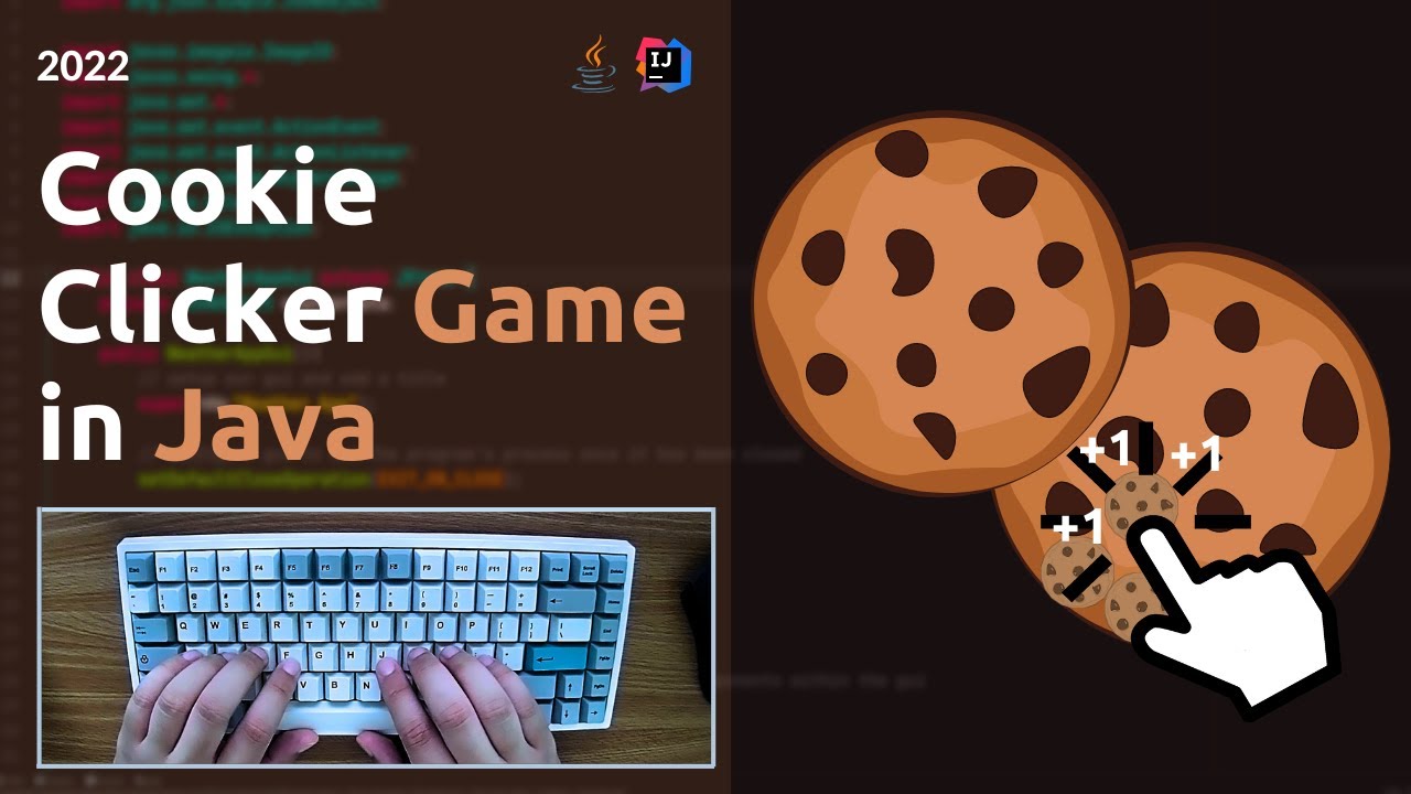 ASMR Programming - Cookie Clicker Game -  Java Swing Tutorial