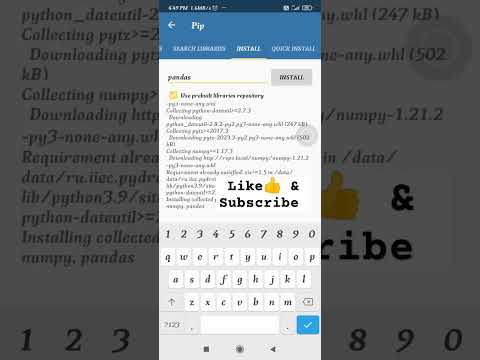 Installing python module in mobile #python #shorts #viralvideo #beginner #code