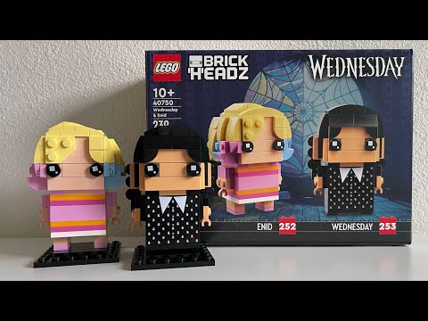 Building Lego Brickheadz 40750 Wednesday & Enid | Wednesday | ASMR | Unboxing