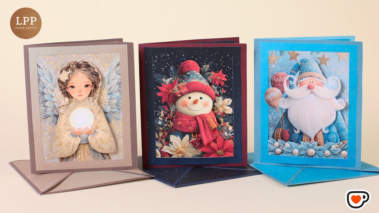 Fast & Easy Christmas Cards (3 Designs!) 🎁 | Free Printable Template