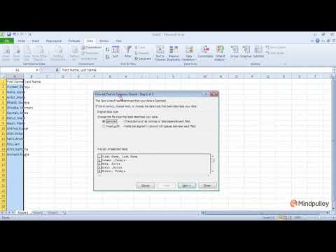 037 Text to column at data tools id group in data tab - Microsoft Excel