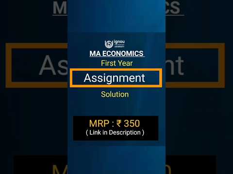 Assignment 2023 MA Economics Ignou | MA Economics ignou new syllabus Complete Information |