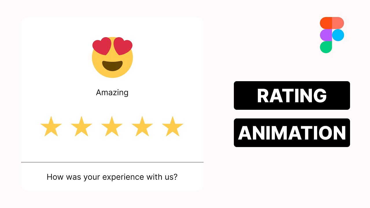 Interactive rating animation with emojis in figma | Quick tutorial