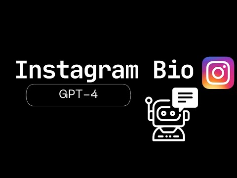 Biuld Your Instagram Bio Generator Bot using ChatGPT #openai #chatgpt