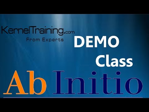 AB Initio ETL Software Tool Introduction Video Tutorial