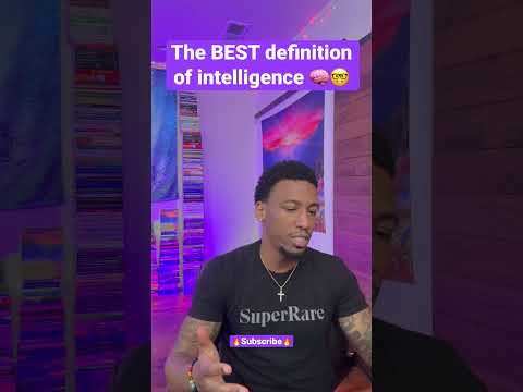 The best definition of intelligence #ai #artificialintelligence #intelligence