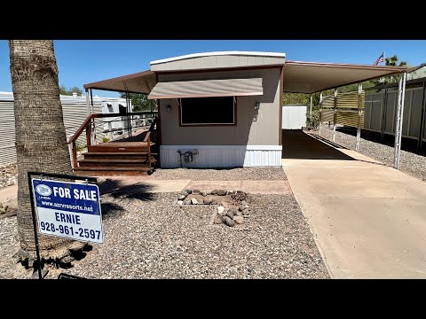 SOLD—$29,999 2/2 Mobile Home is located in a 55+ active resort style community, Wickenburg AZ