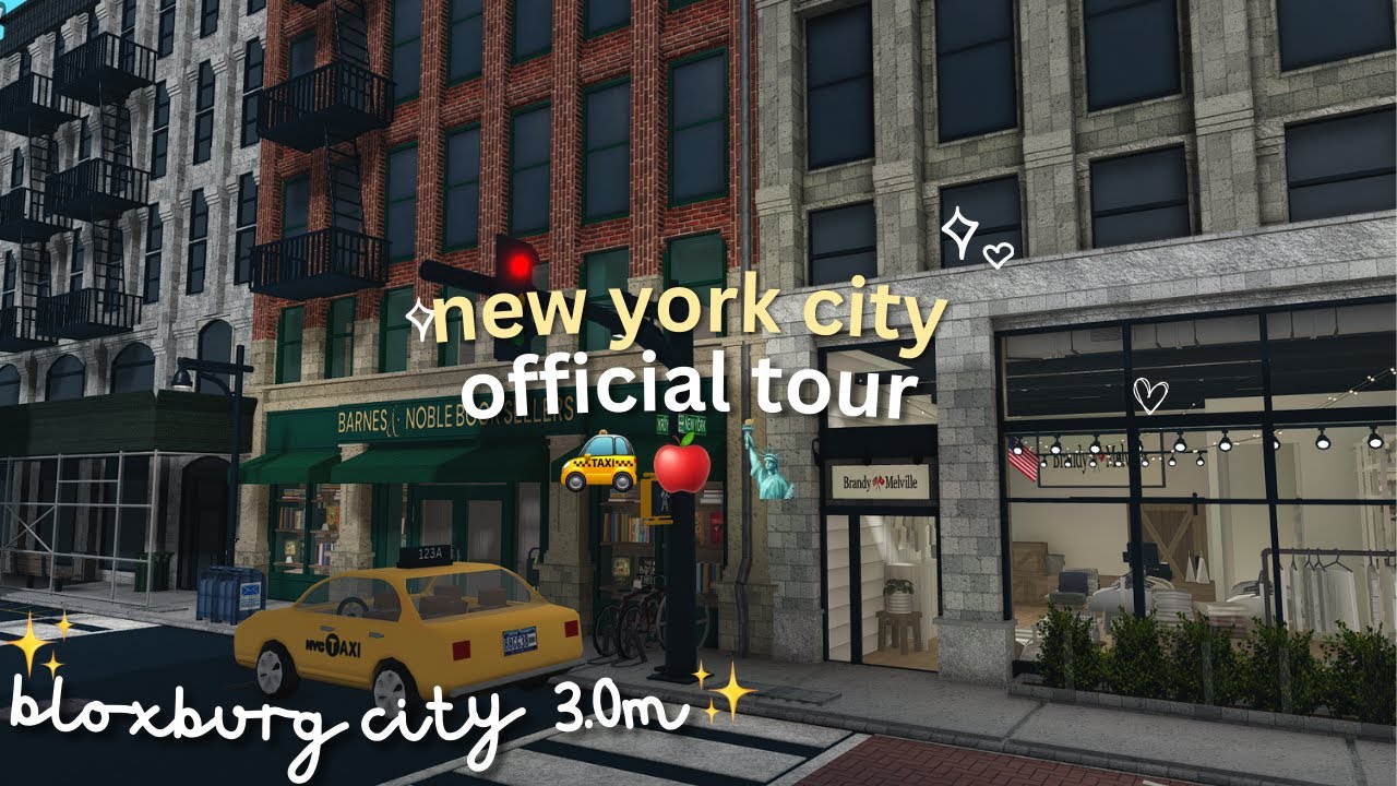 ♡ 3.0m new york city official tour +🚕🗽 | bloxburg build ♡