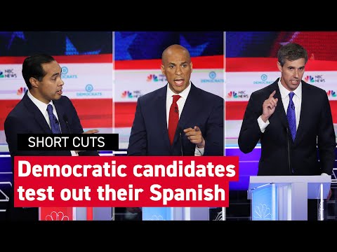 Watch O'Rourke, Booker and Castro debate...in Spanish
