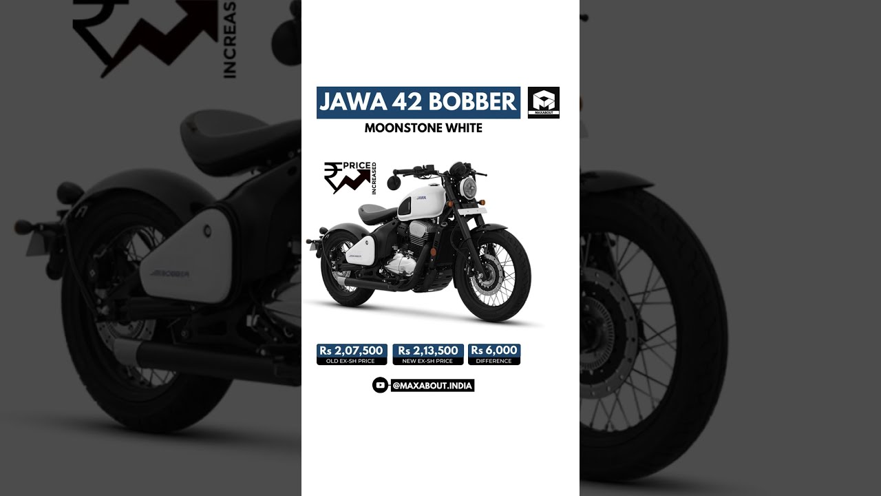 Jawa 42 Bobber Moonstone White Price Increased!