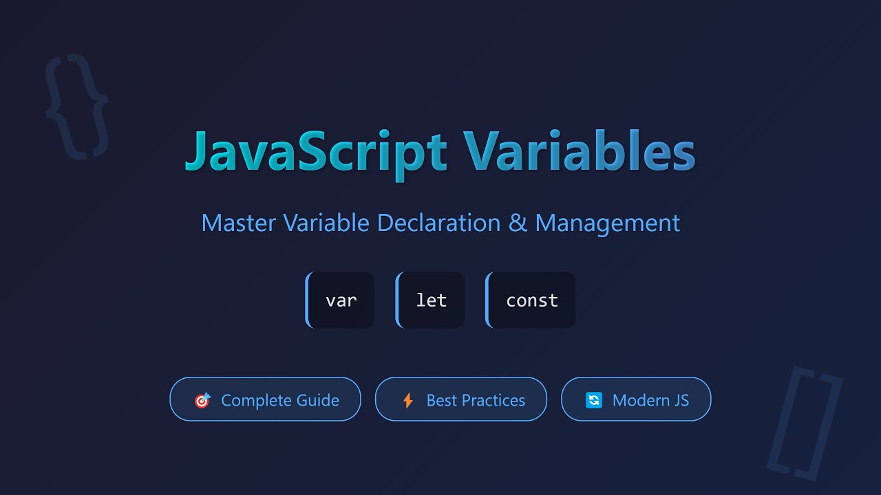 JavaScript Variables: var, let, const - Explained for Beginners