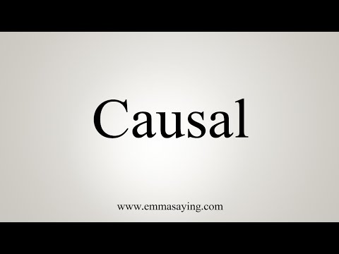 How To Say Causal