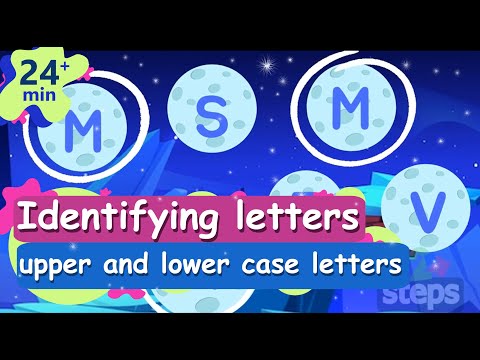 letters and words with upper and lowercase alphabet - for kids in preschool & Kindergarten