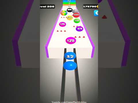 Number Ball 3D - Merge Games (android) level 206 #gameplay #androidgames #2048balls