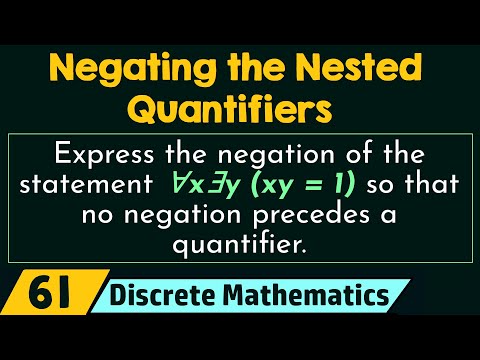 Learn Negating the Nested Quantifiers - Mind Luster