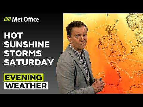 19/06/2025 - Warm and fine, thunder in places - Evening Weather Forecast UK – Met Office Weather